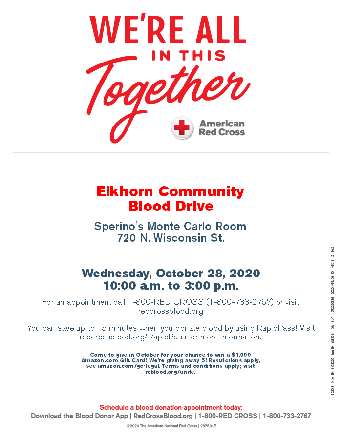 Red Cross Community Blood Drive | Elkhorn, WI